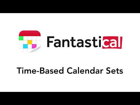 Fantastical - Time-Based Calendar Sets