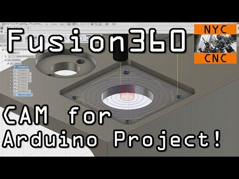 Fusion 360: Arduino Stepper Angle Bracket CAM! - NYC CNC