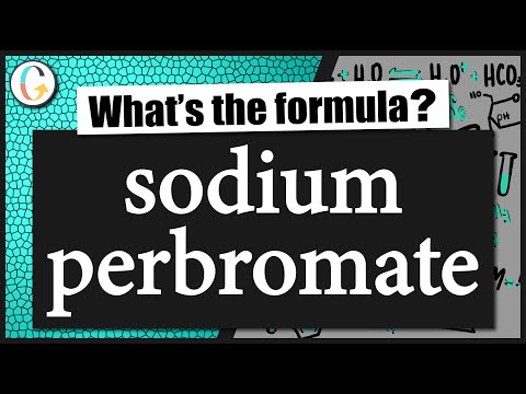 How to write the formula for sodium perbromate