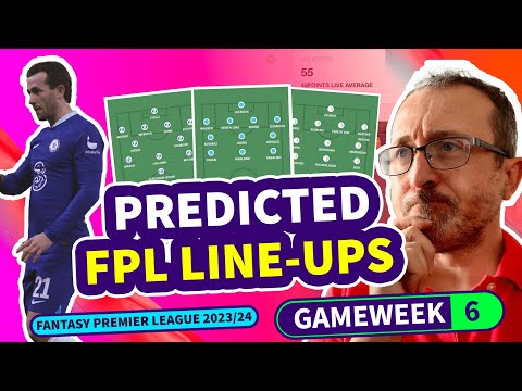 FPL TEAM NEWS: Gameweek 6 | Predicted Line-ups | #GW6 #fantasypremierleague #fantasyfootball