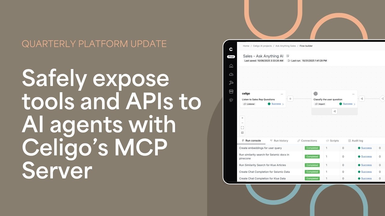Safely expose tools and APIs to AI agents with Celigo's MCP Server