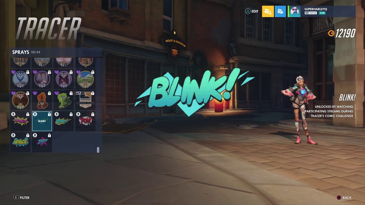 Overwatch Tracer's Comic Challenge Spray Voicelines
