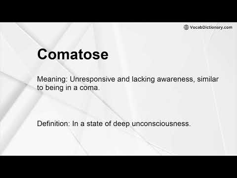 Comatose Meaning