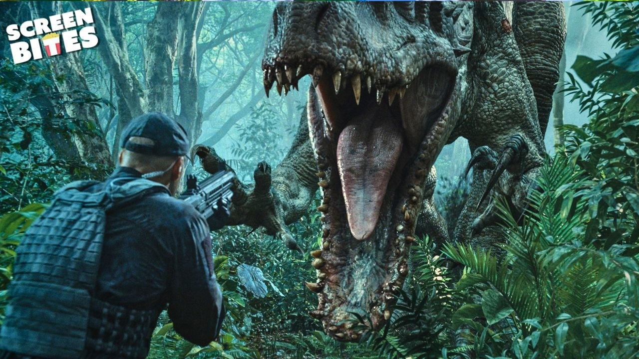 Indominus Rex vs Park Security! | Jurassic World (2015) | Screen Bites