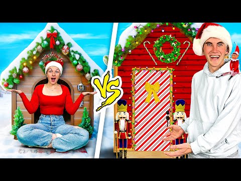 QUI CONSTRUIRA LA MEILLEURE MAISON DE NOËL?