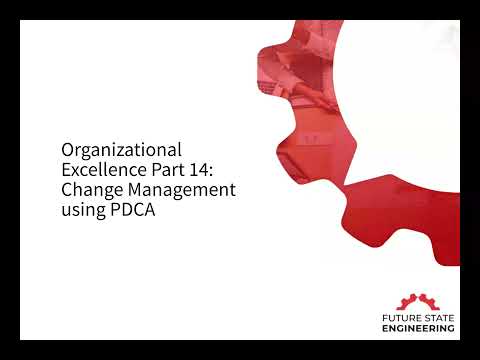 Organizational Performance Part 14: Change Management Using PDCA