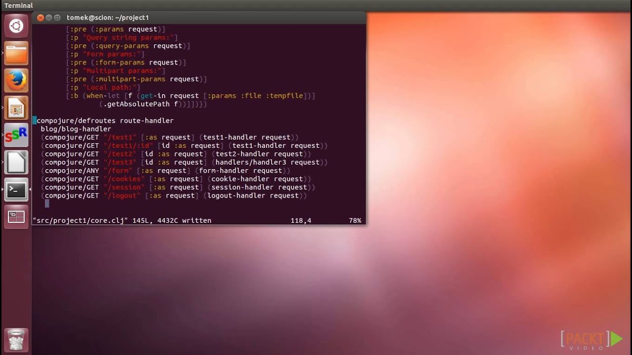 Building Web Applications with Clojure Tutorial: Routing with Compojure | packtpub.com