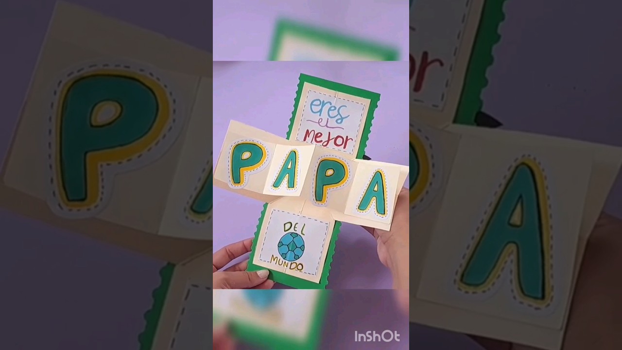 Tarjeta para el día del padre ✨💙