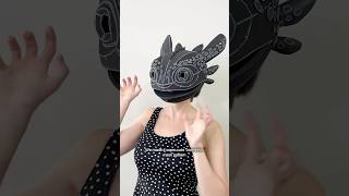 DIY Toothless Mask from How To Train Your Dragon ????