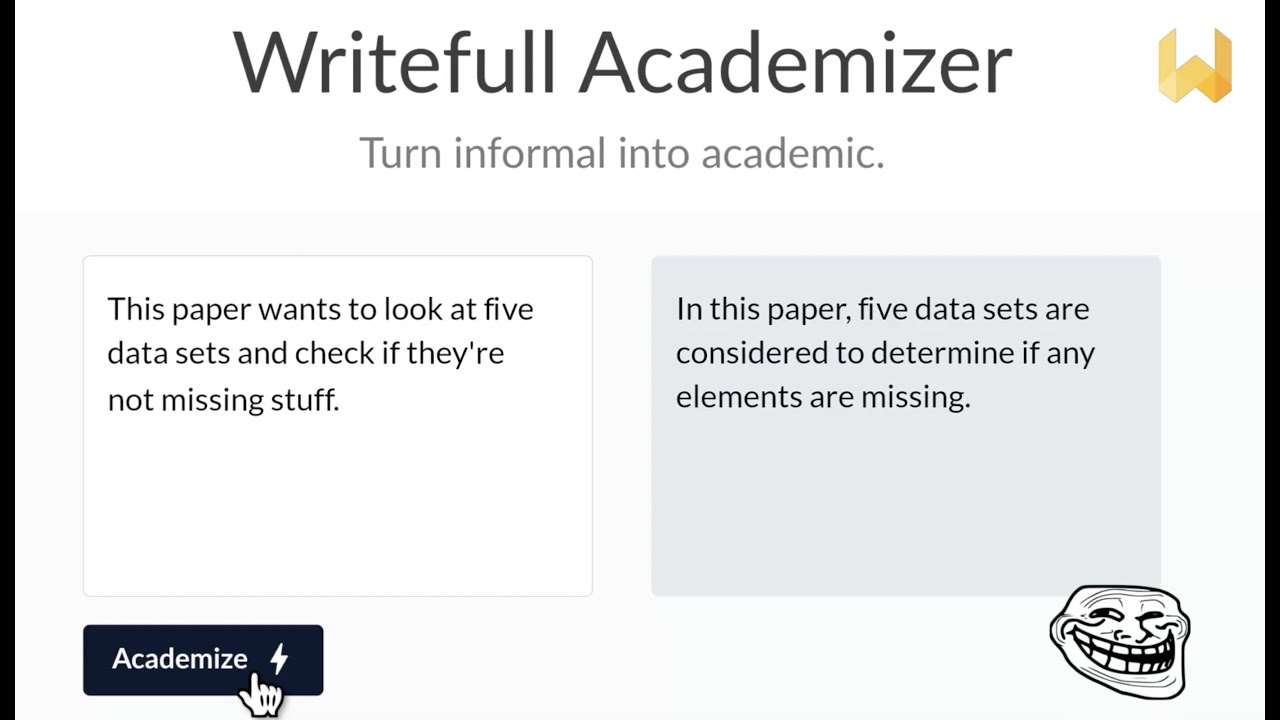 Writefull Academizer