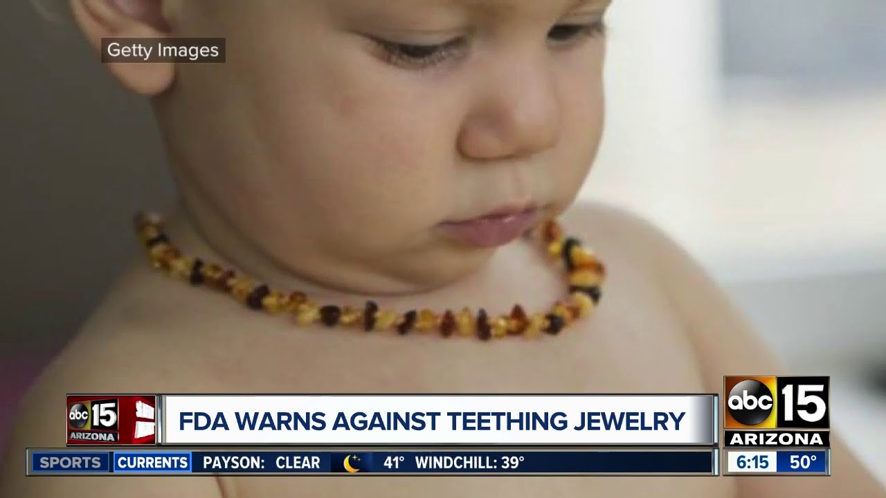 FDA warns against teething jewelry
