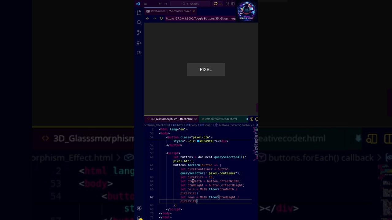Pixel Button | #shorts #html #css #javascript