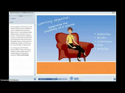 Credible Sources Lesson-Objectives
