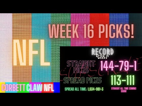 NFL WEEK 16 PICKS, SPREADS, & SCORE PREDICTIONS!!