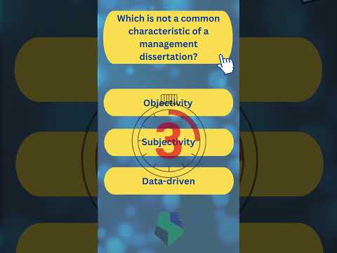 Identifying Uncommon Characteristics in Management Dissertations #ytshorts #dissertation