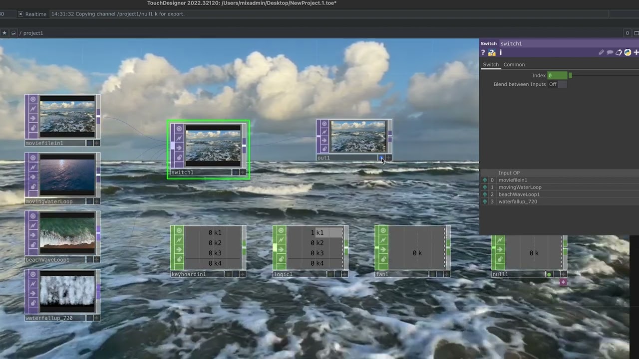 Touch Designer basic video player
