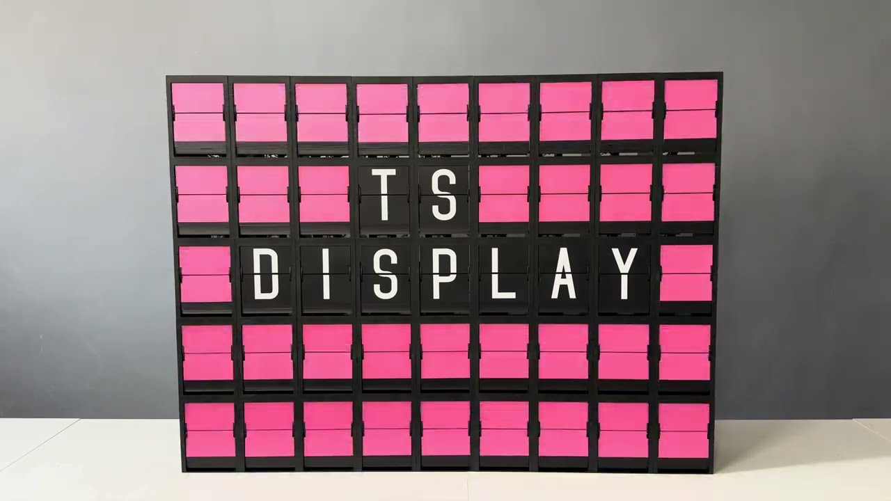 This Rainbow Split Flap Display is So Satisfying