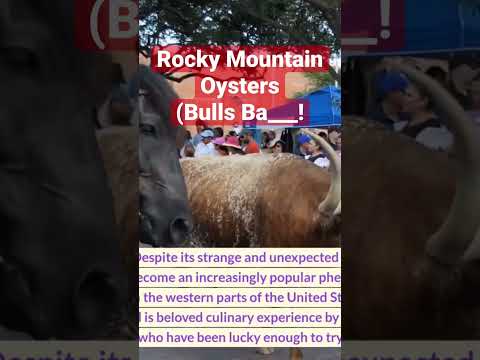 Rocky Mountain Oyster - Great Name for Bulls Ba___!! Try The Best Strange and Weird Food