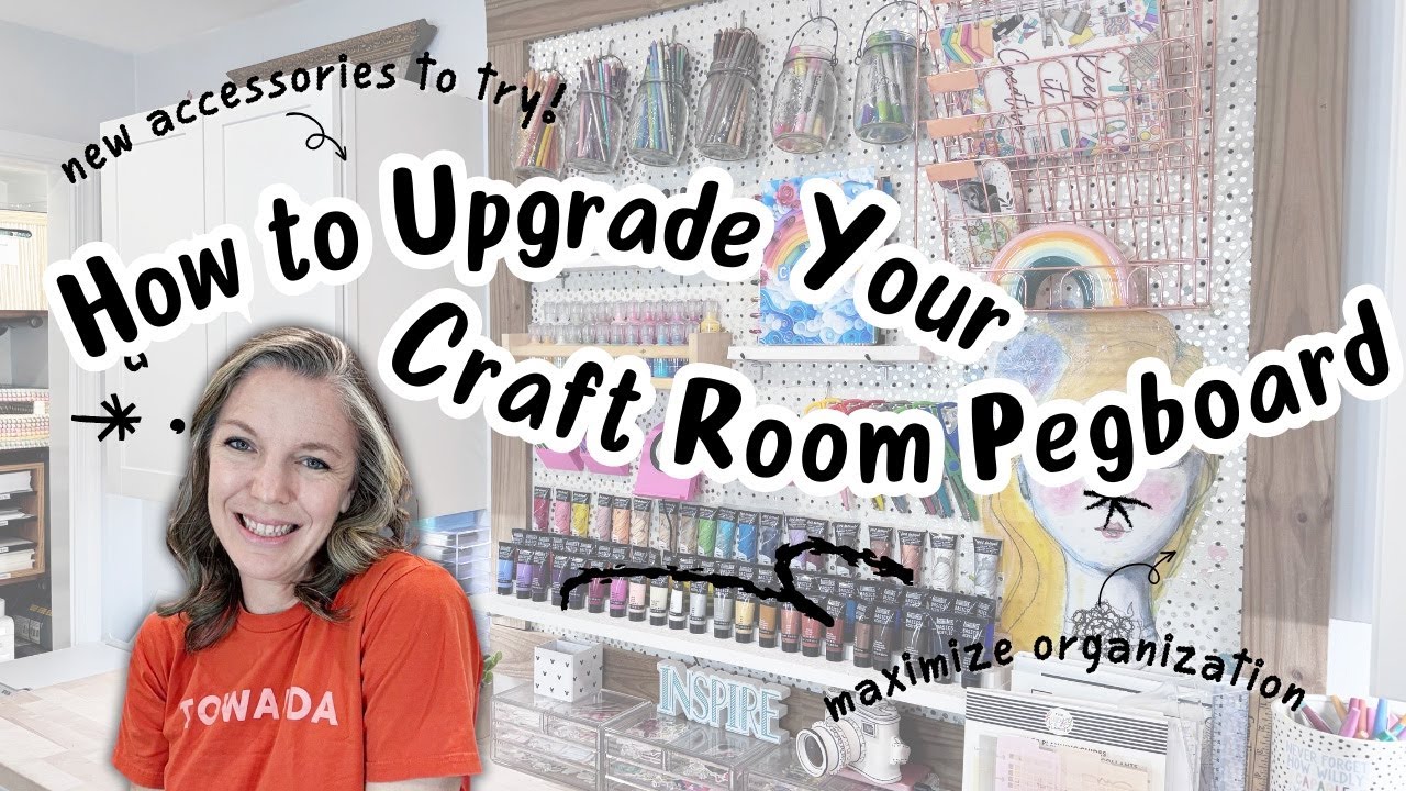 How to Upgrade Your Craft Room Pegboard | Organization Tips & New Accessories