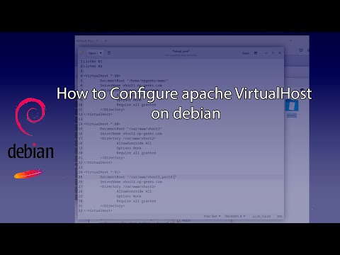 How to Configure Apache VirtualHost on debian