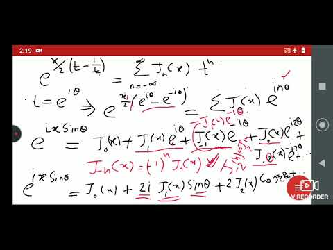 M4:L2 Bessel's DE and integral representation of Bessel function
