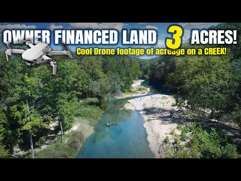 Drone Video of 3 Acres on Bryant Creek - Owner Financed Land for sale - InstantAcres.com