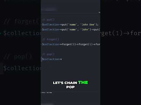 How to Use Laravel its Unique pop() Method #laravel #shorts