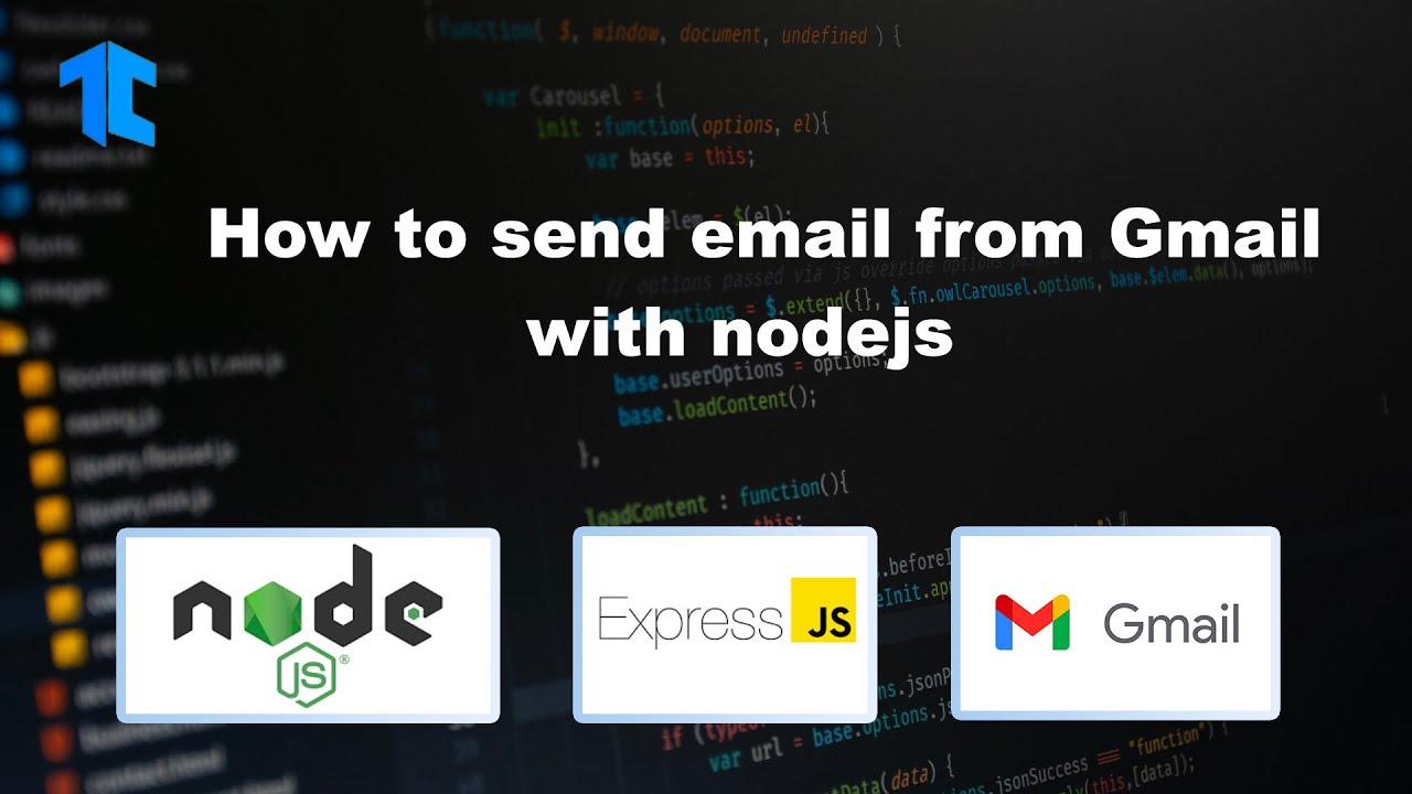 How to send email from gmail with nodejs