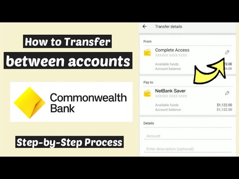 How to transfer between accounts in Commonwealth Bank | Self Transfer b/w account CommBank App