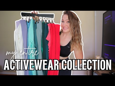TRYING ON ALL OF MY WORKOUT CLOTHES // organizing my entire activewear collection