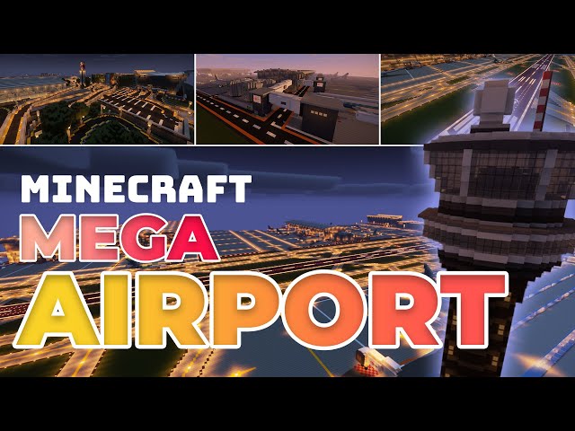 MASSIVE Airport with Aircraft, 2 terminals, cargo, ATC tower, train ...