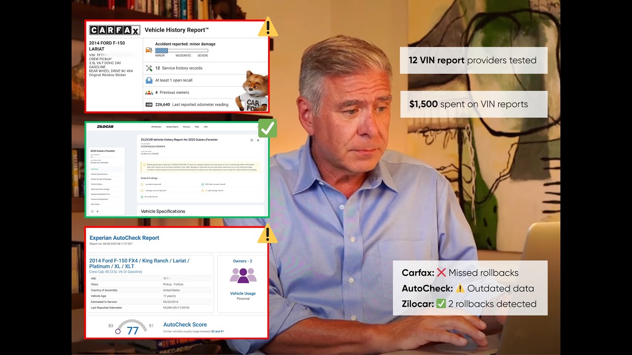 Best Vehicle History Reports Compared in 2026 (Carfax vs Autocheck vs More)