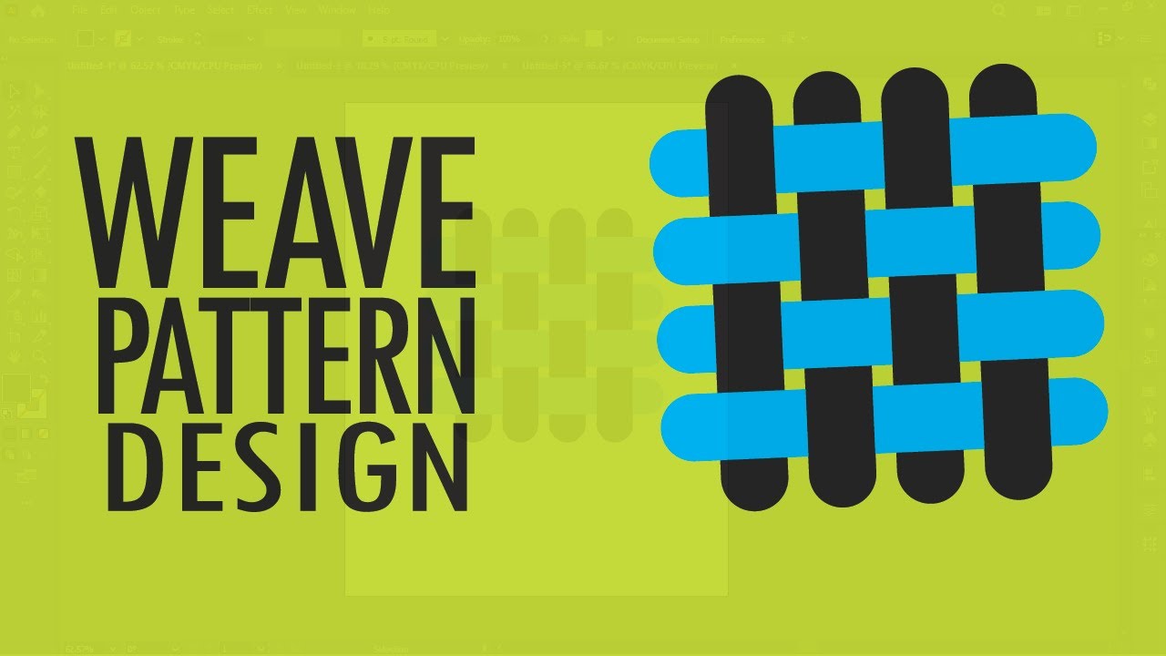 Weave Pattern Design Illustrator #shorts Tutorial