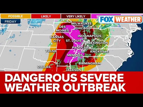 SPC: Very Intense Tornadoes, Widespread Damaging Winds Major Concerns With Severe Weather Outbreak