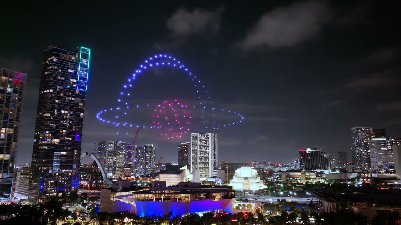 Pixel Swarm Drones | Miami & Miami Beach