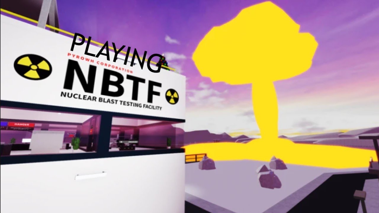 Playing NBTF! Nuclear Blast Testing Facility #roblox #nbtf #rp