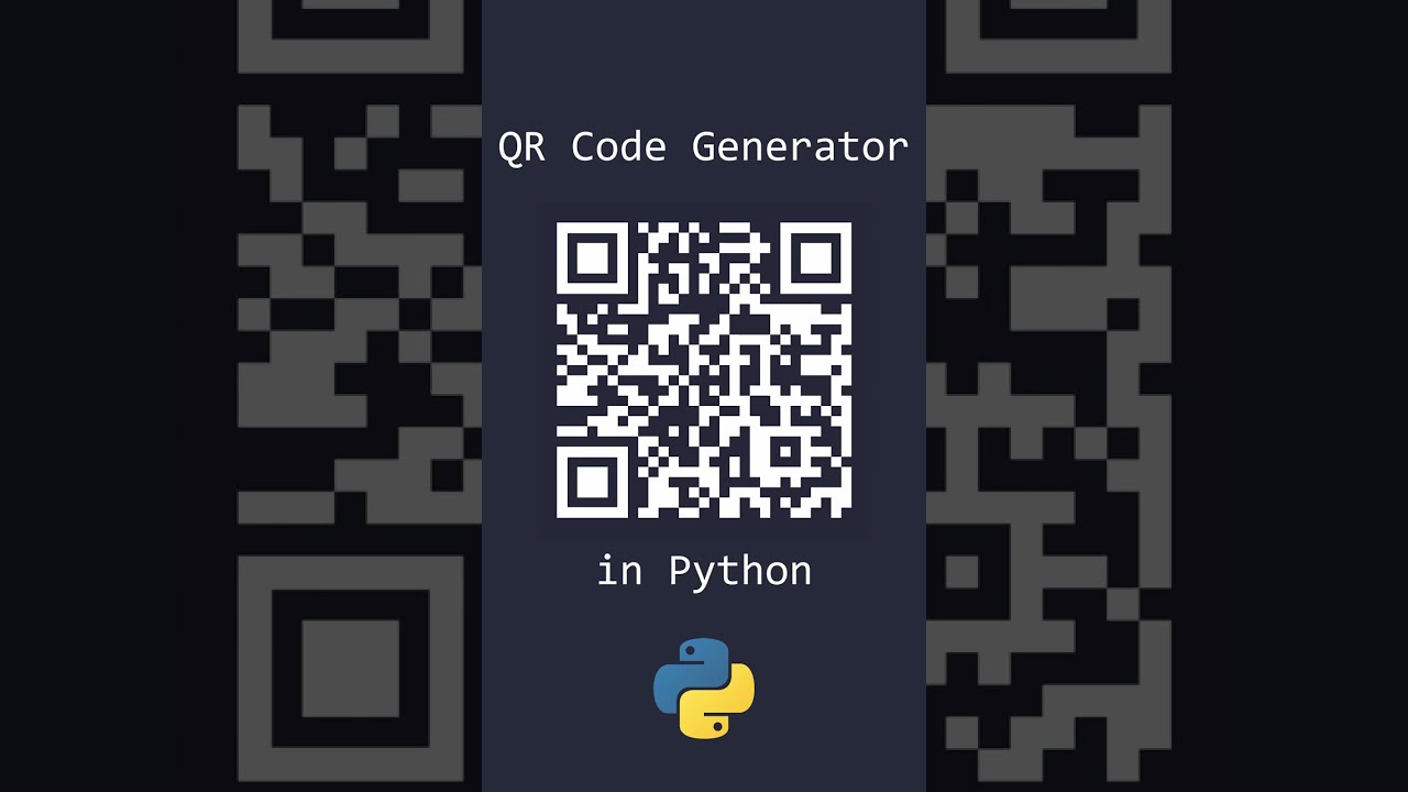 QR Code Generator in #Python #shorts