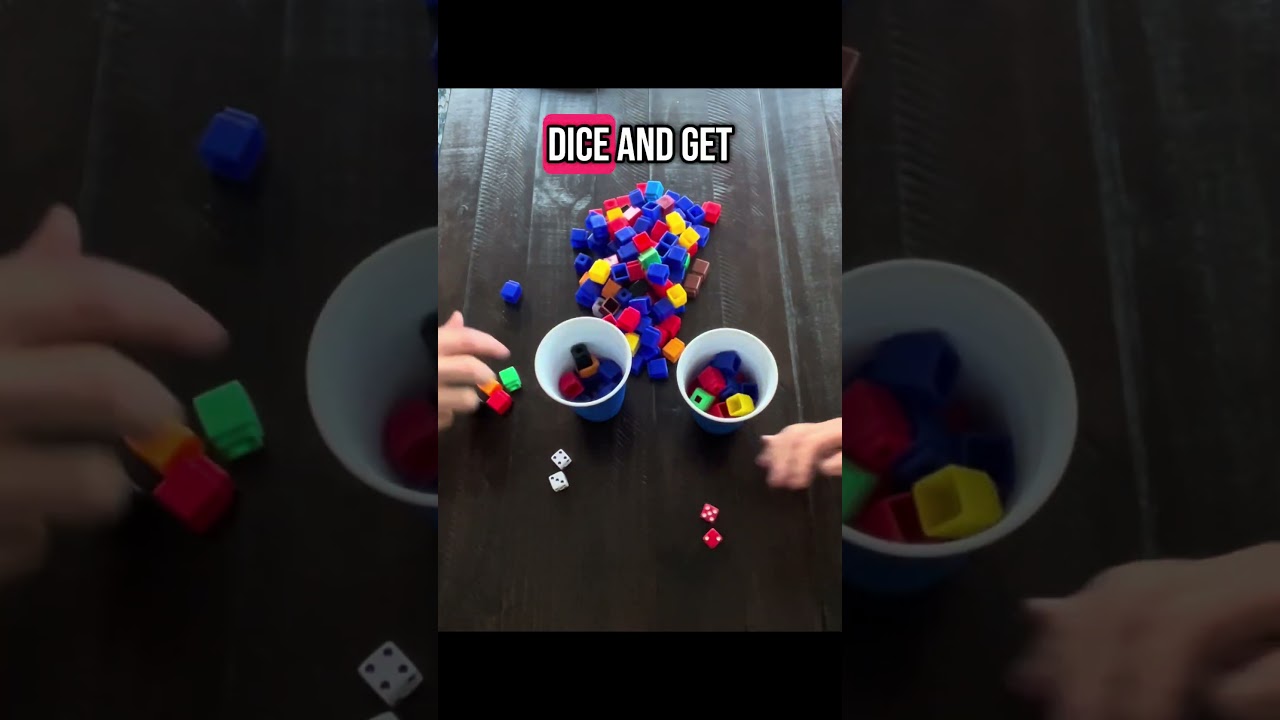 Math Games:  Fill the Cup. #teacher #education #kindergarten #trending #addition #numeracy #counting