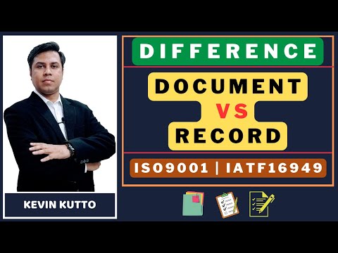 Document vs Record | Kevin Kutto | Mechanical Vault