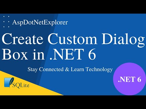 Learn How to Create Custom Dialog Box in NET 6 Windows Forms Application C - Mind Luster