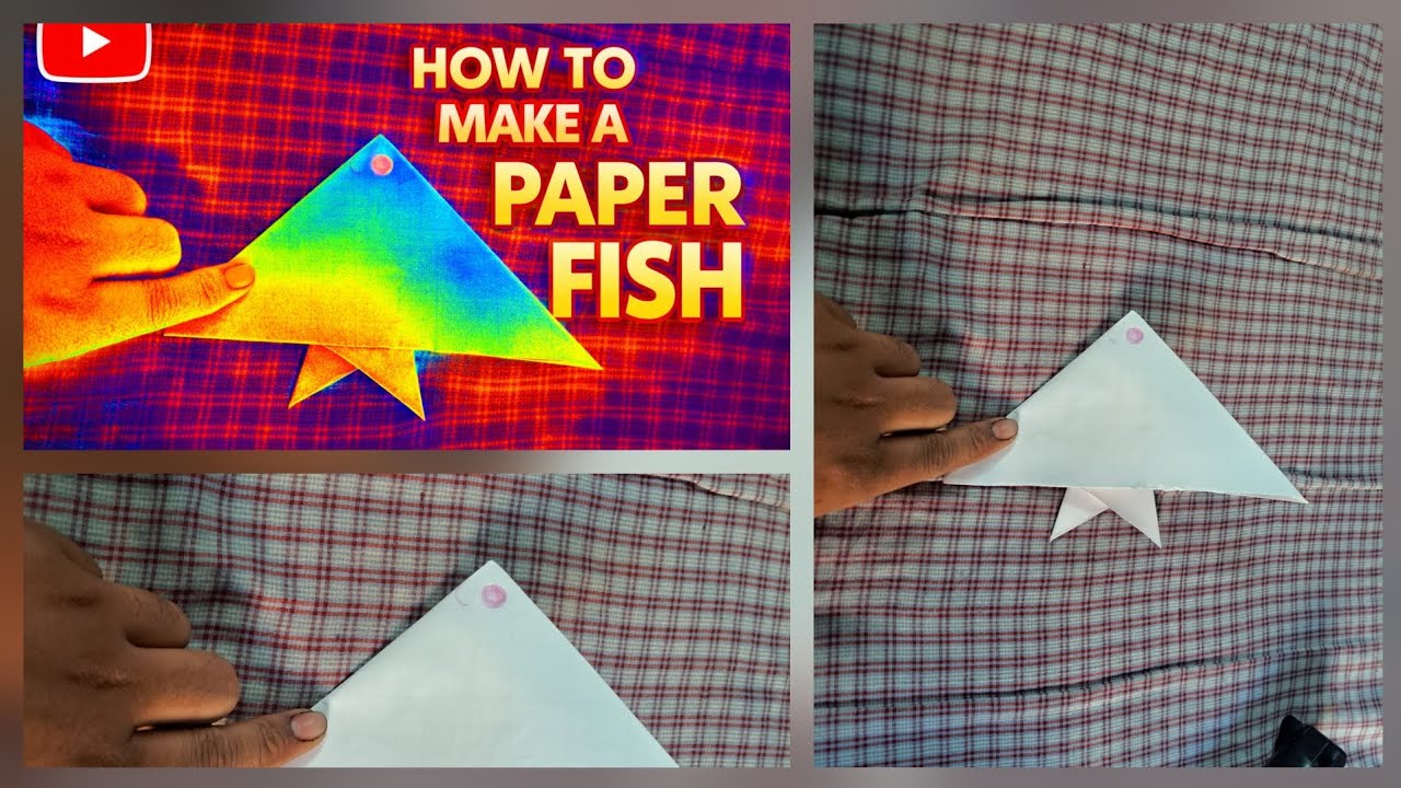 How to Make a Paper Fish 🐟 | Easy Origami Fish Tutorial for Beginners