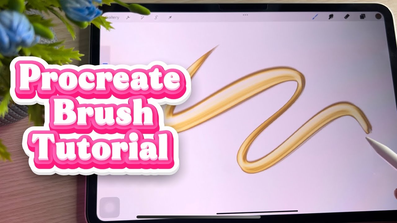 Procreate brush tutorial | create embroidery brush easily