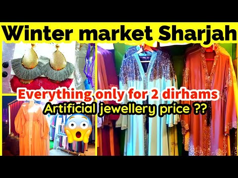 2 Dirhams Artificial jewellery Shop | Winter Market Sharjah | Jewellery & Clothes Market UAE