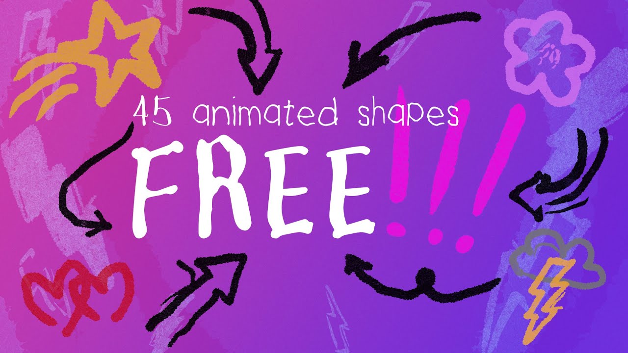 45 FREE Hand-drawn Animated Shapes | Digital Assets Download |  PremiumBeat.com