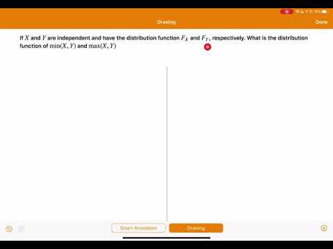 Calculate distribution function for min and max of two random variables