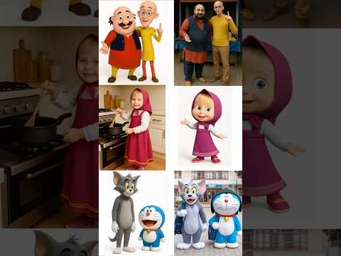 Masha and Bear Real Life: ๐คฏ Mottupatlu, Doremon #shorts #mashaandbear #doremon #mottupatlu #tom