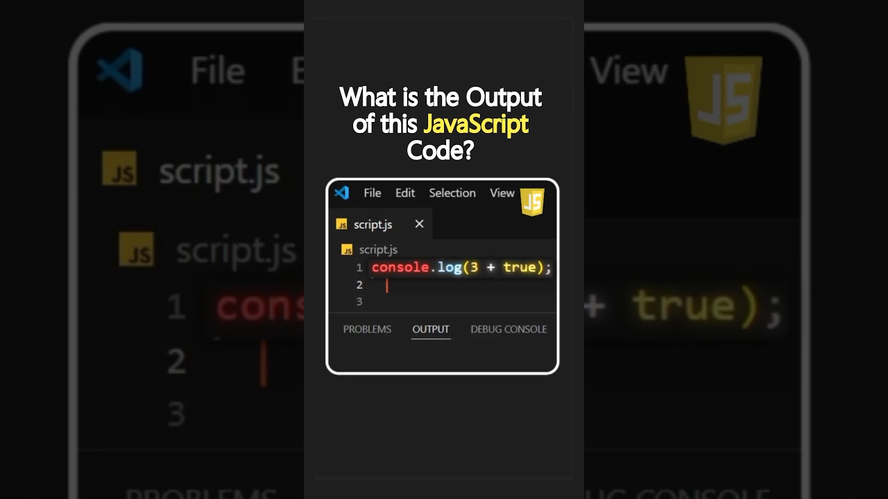 #1 JavaScript Interview Question | Solve in 30 Seconds #shorts #javascript