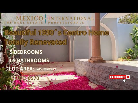 Beautiful 1930´s Centro Home Totally Renovated | CODE 006570 | Mexico International Real Estate.