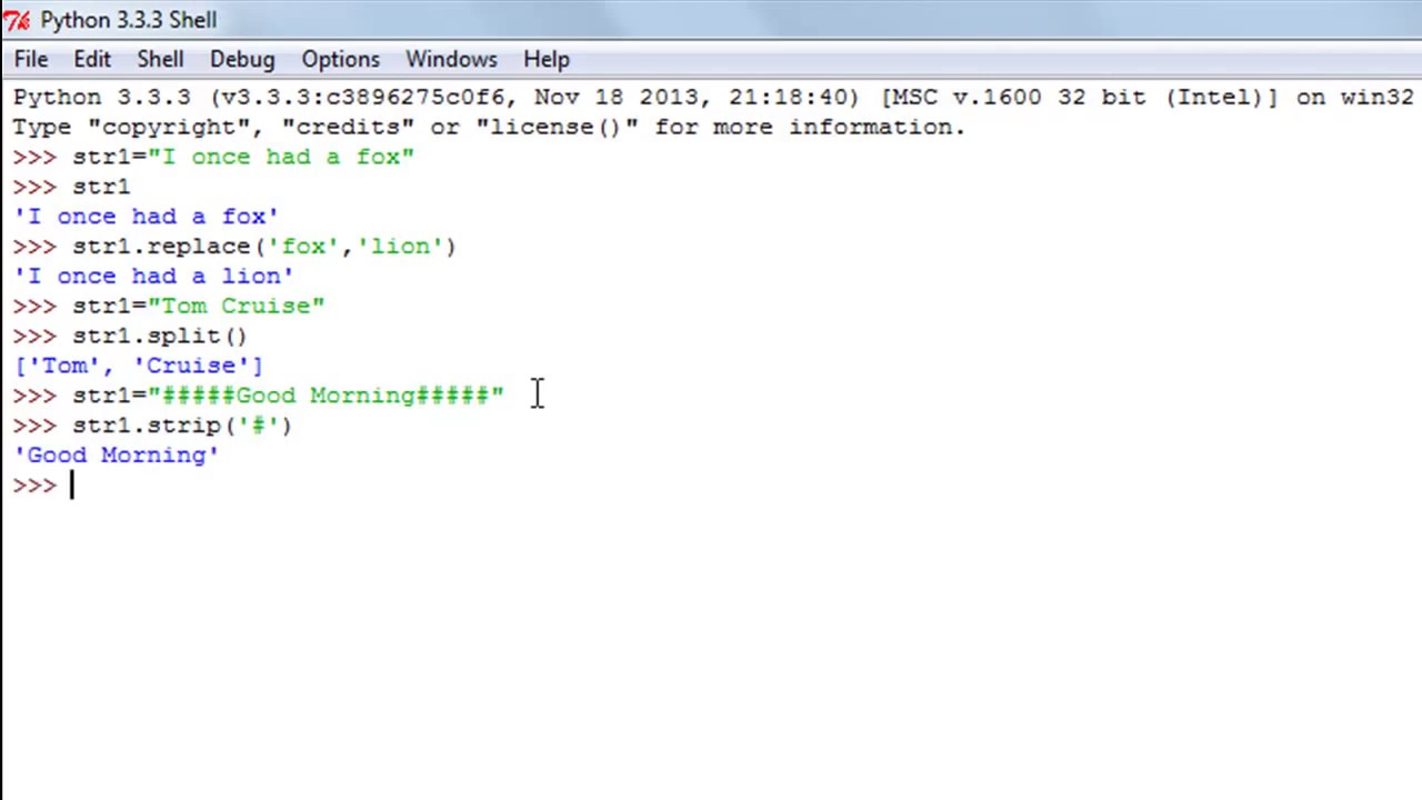 Python Programming Tutorial   28   String Functions Part 3 psSl7XM1oPo