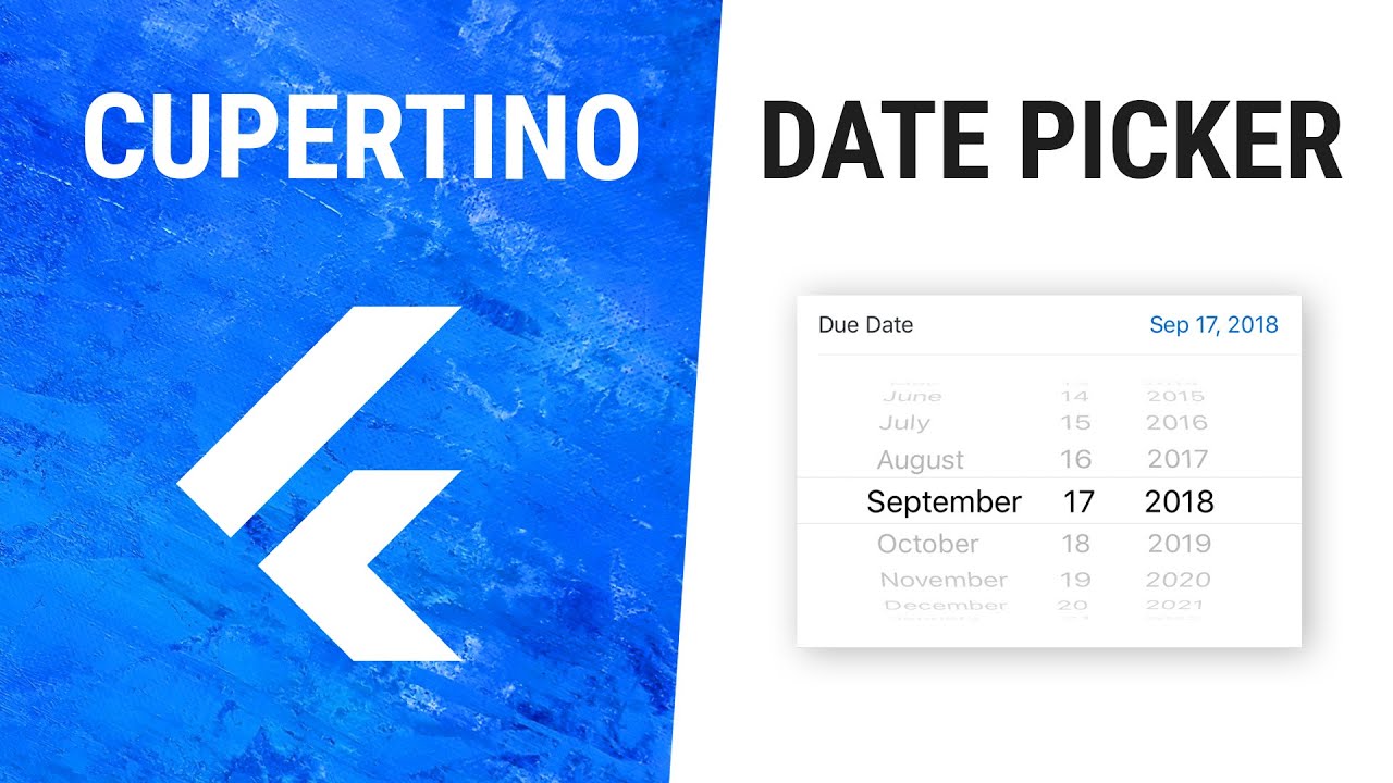 Flutter CupertinoDatePicker Widget